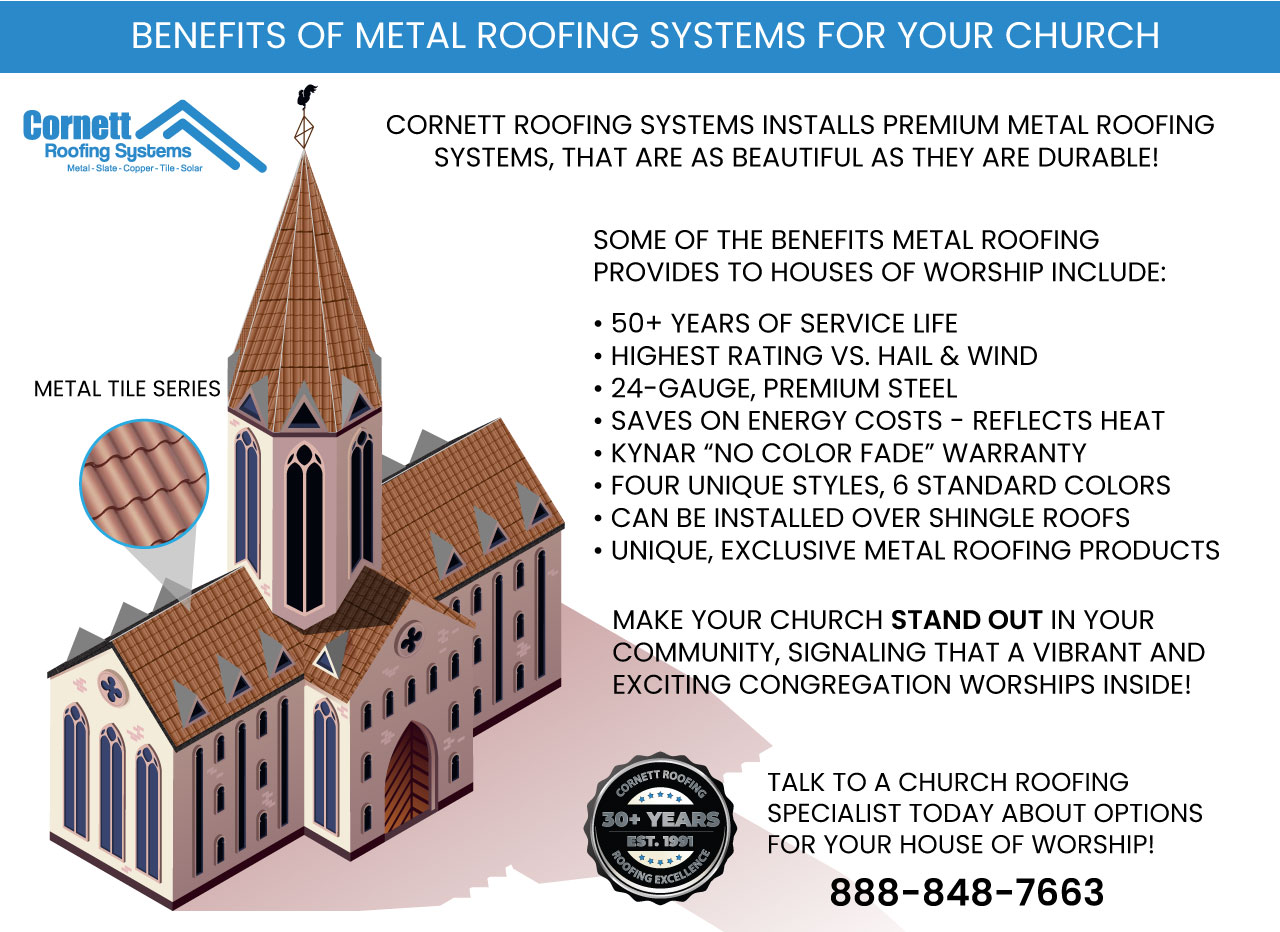 BENEFITS OF METAL ROOFING FOR CHURCHES | Cornett Roofing Systems